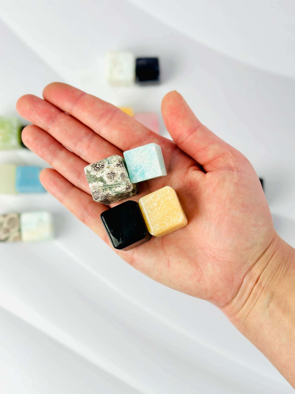 LARGE NATURAL CRYSTAL CARVING CUBES